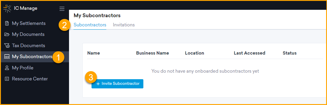 I’m a Master Contractor, how do I invite a Subcontractor? – Openforce